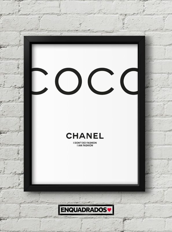 Quadro Coco Chanel - Quadro decorativo - Loja Enquadrados