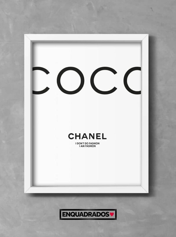 Quadro Coco Chanel - Quadro decorativo - Loja Enquadrados