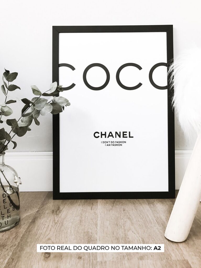 Quadro Coco Chanel - Quadro decorativo - Loja Enquadrados