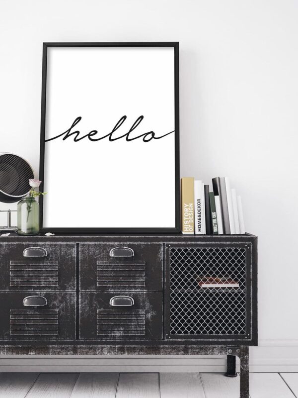 Quadro Hello - Quadro Decorativo - Loja Enquadrados