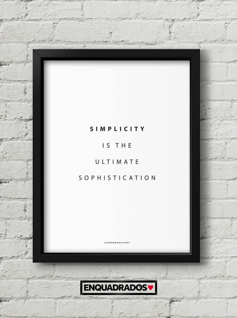 Quadro Simplicity - Quadro decorativo - Loja Enquadrados